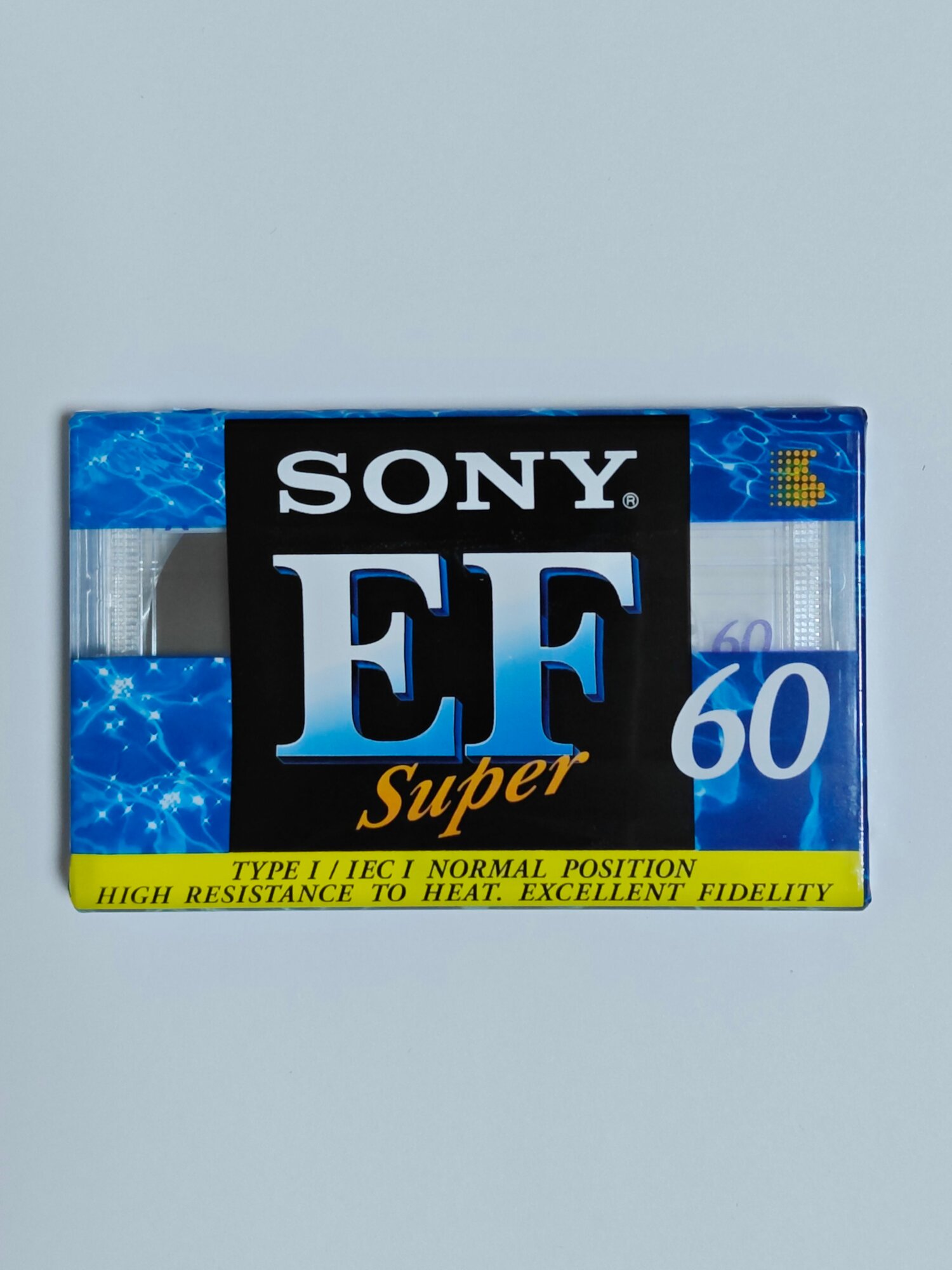 Аудиокассета запечатанная SONY Super EF 60 (1996г)