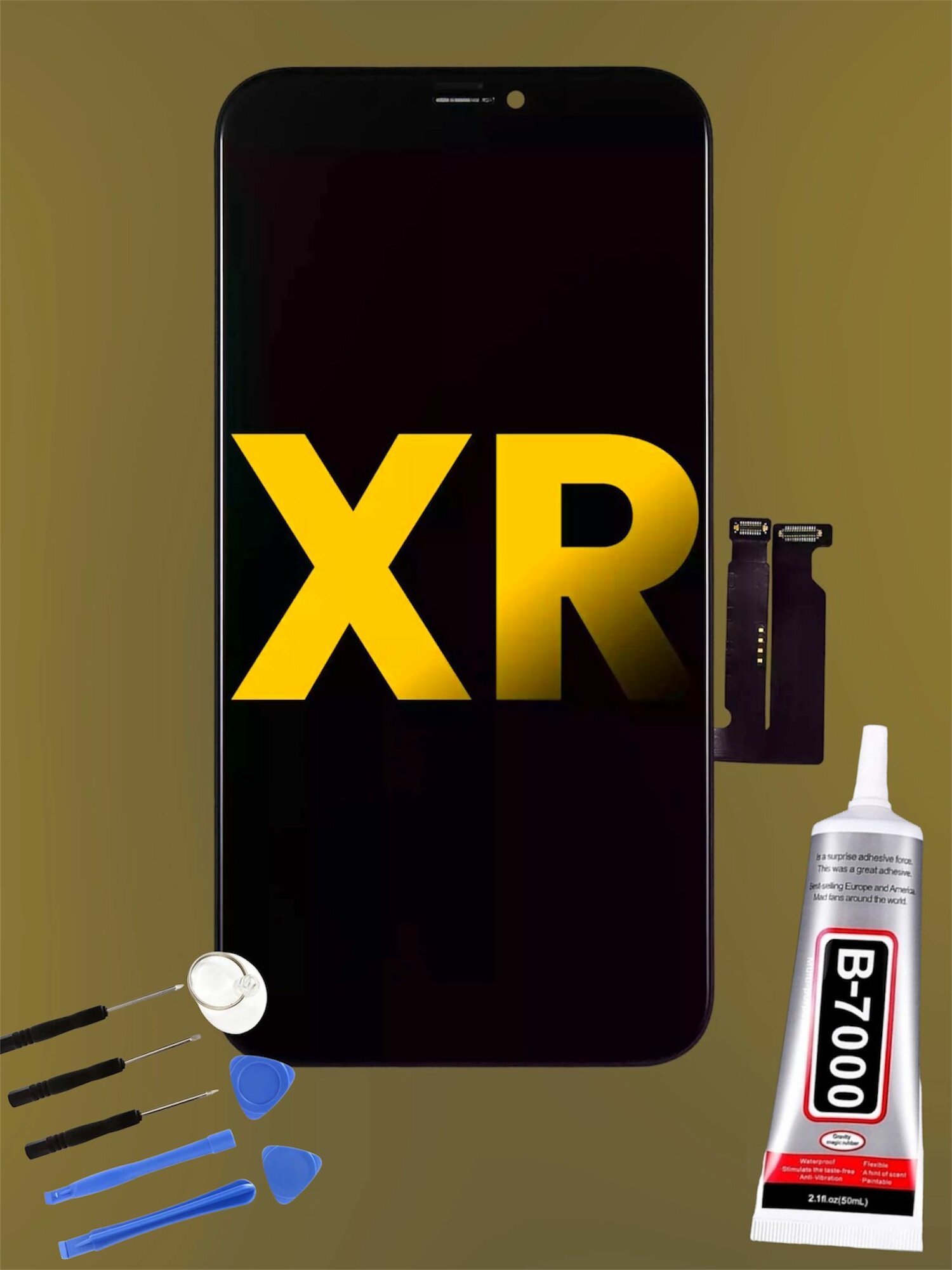 Дисплей для iPhone XR с тачскрином + клей