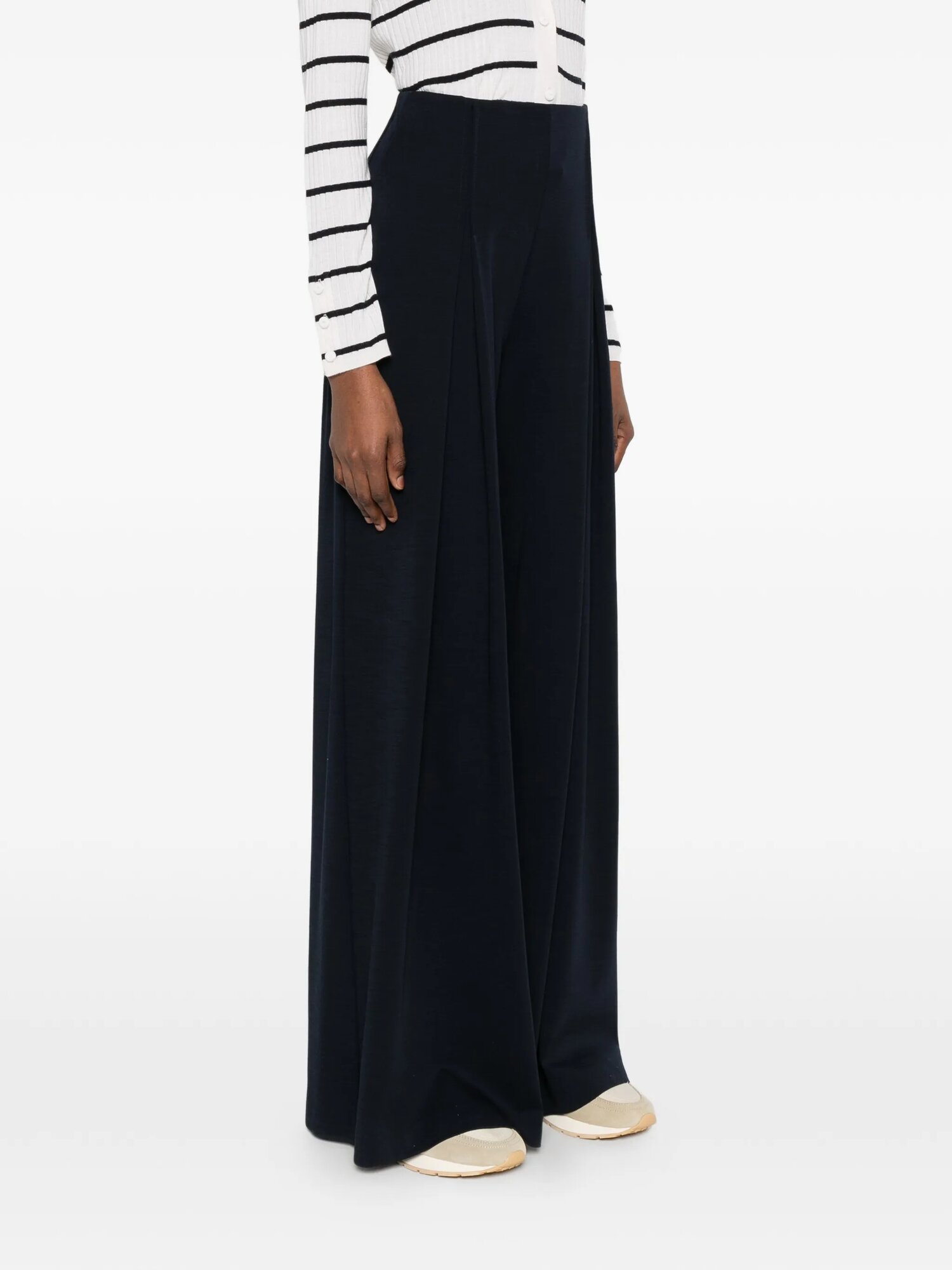 Брюки классические Max Mara, размер M, cиний — фото 1