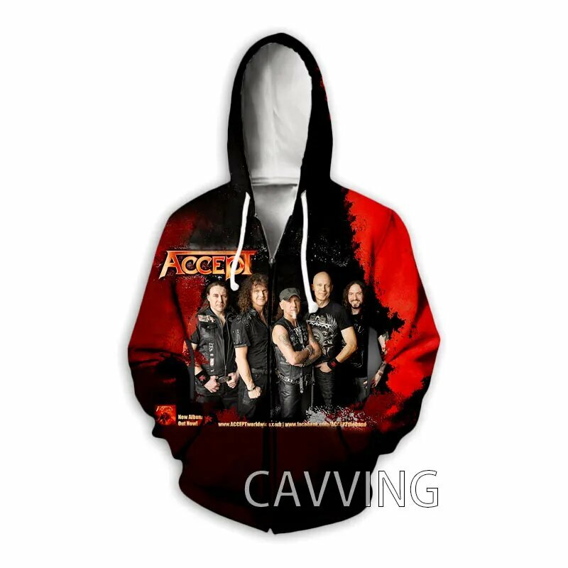 Толстовка мужская Accept Band 3D, 5XL, GHZ3G252817R