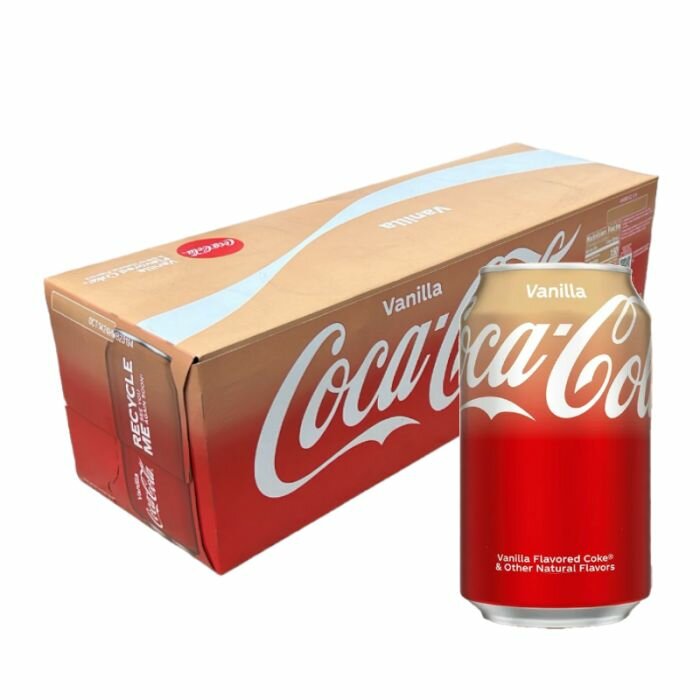 Coca-Cola Vanilla со вкусом ванили (США), 355 мл (12 шт)
