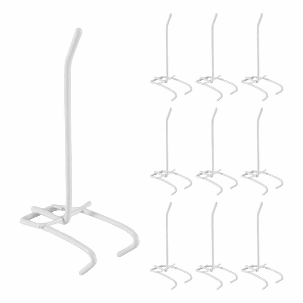 10 шт. 3,9-дюймовые длинные белые металлические сетчатые настенные крючки для магазинов
