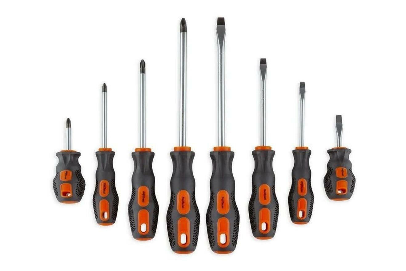 Набор отверток AV Steel AV-499108, магнитный наконечник, 8 шт