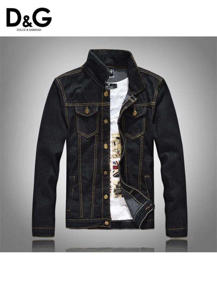 Куртка Dolce&Gabbana Джинсовые косухи, винтажные + грубый пошив