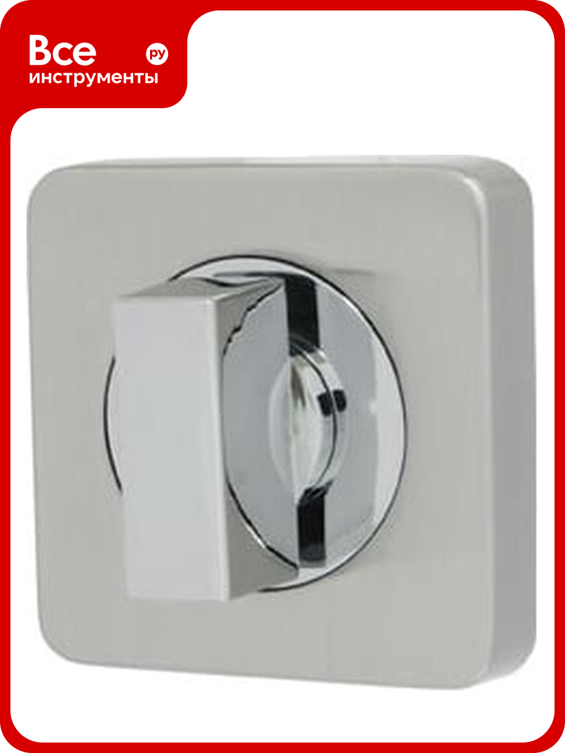 Поворотная ручка ARMADILLO WC-BOLT BK6/SQ-21SN/CP-3 матовый никель/хром 20423