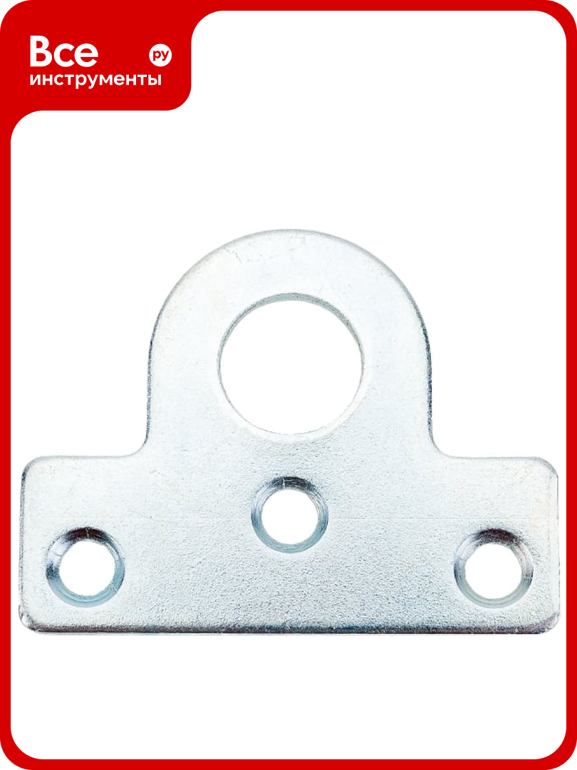 Прямая проушина РемоКолор оцинкованная стальная, для крепления металлических и бетонных конструкций