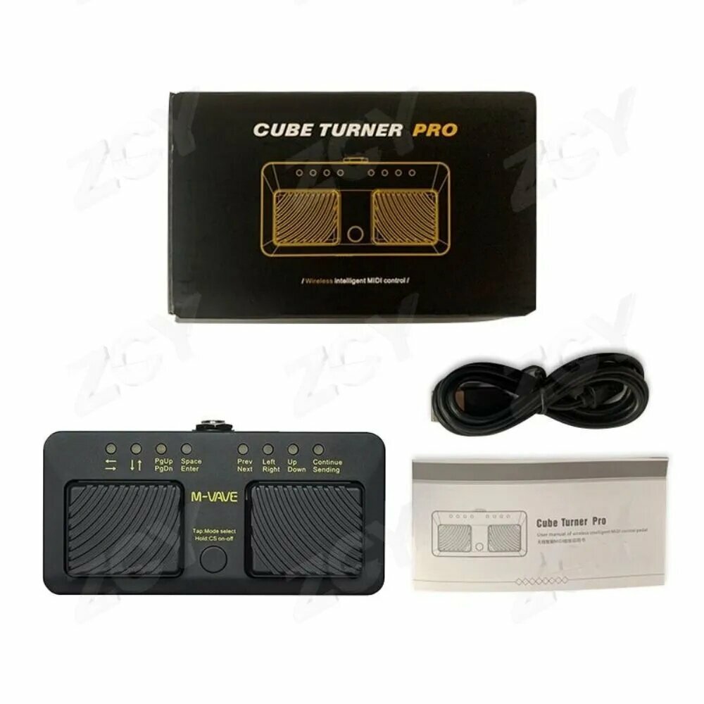 M-VAVE Cube Turner Pro Беспроводной Bluetooth Пейдж Тернер Ножная Педаль Silent USB Rechargeable