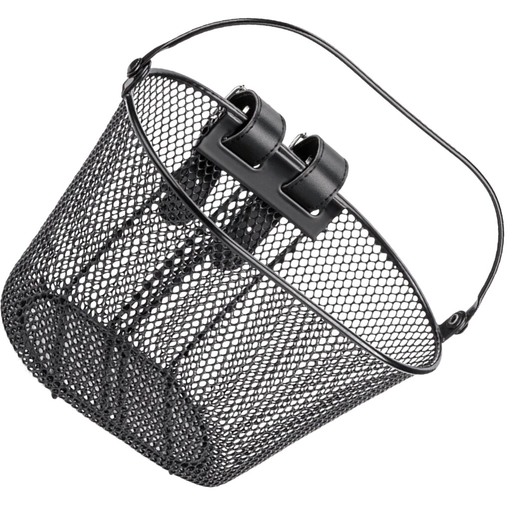 Передняя корзина велосипеда, детская велосипедная корзина, переносная корзина, аксессуары для езды на велосипеде-черный