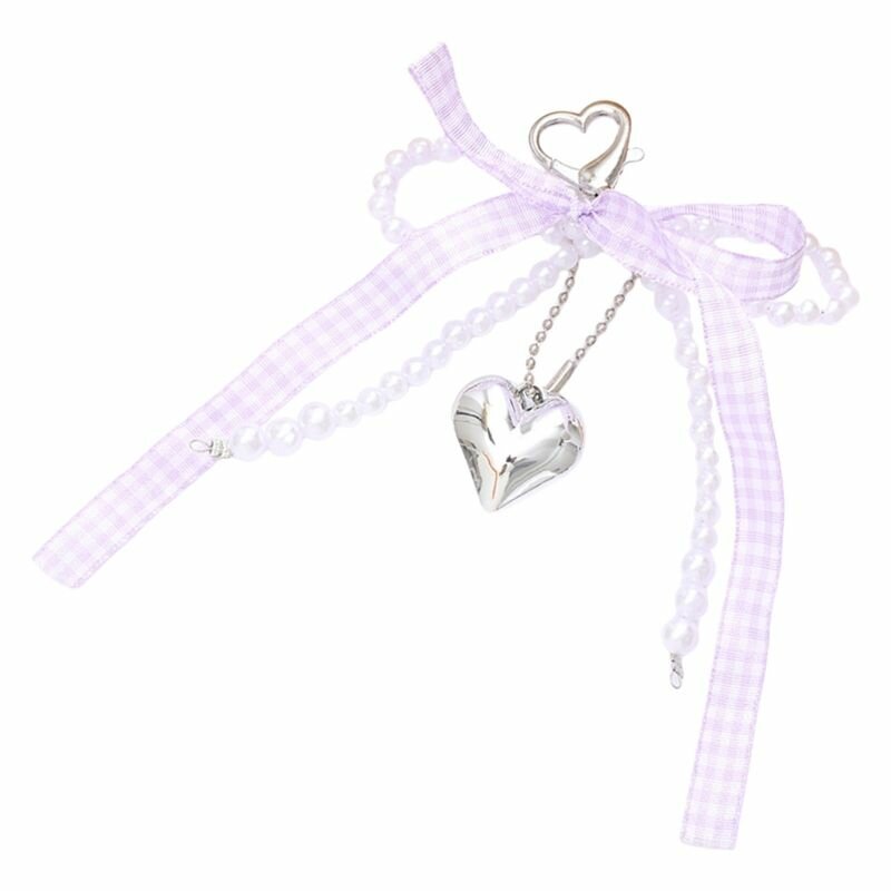 Маленькая подвеска-сумочка с ароматическим жемчужным бантиком-Фиолетовый