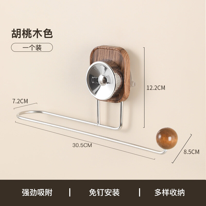 Держатель для бумажных полотенец с присоской, без сверления, вешалка для туалетной бумаги, держатель для рулонов, кухонный ленивый вешалка для ткани и пластиковой пленки