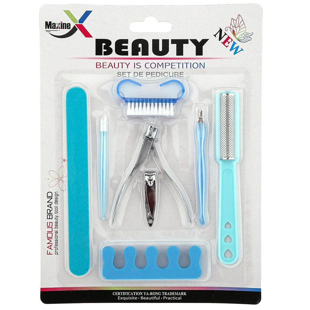 Педикюрный набор 8 предметов, в блистере
