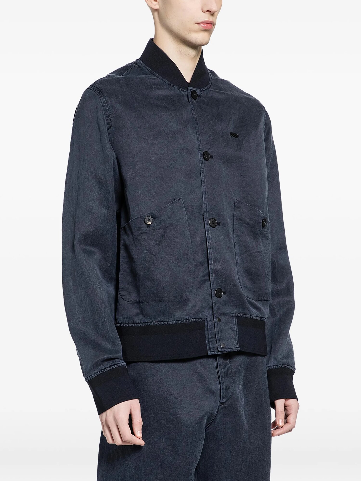 Куртка MASSIMO OSTI STUDIO Buttoned short jacket, размер XL, blue — фото 1