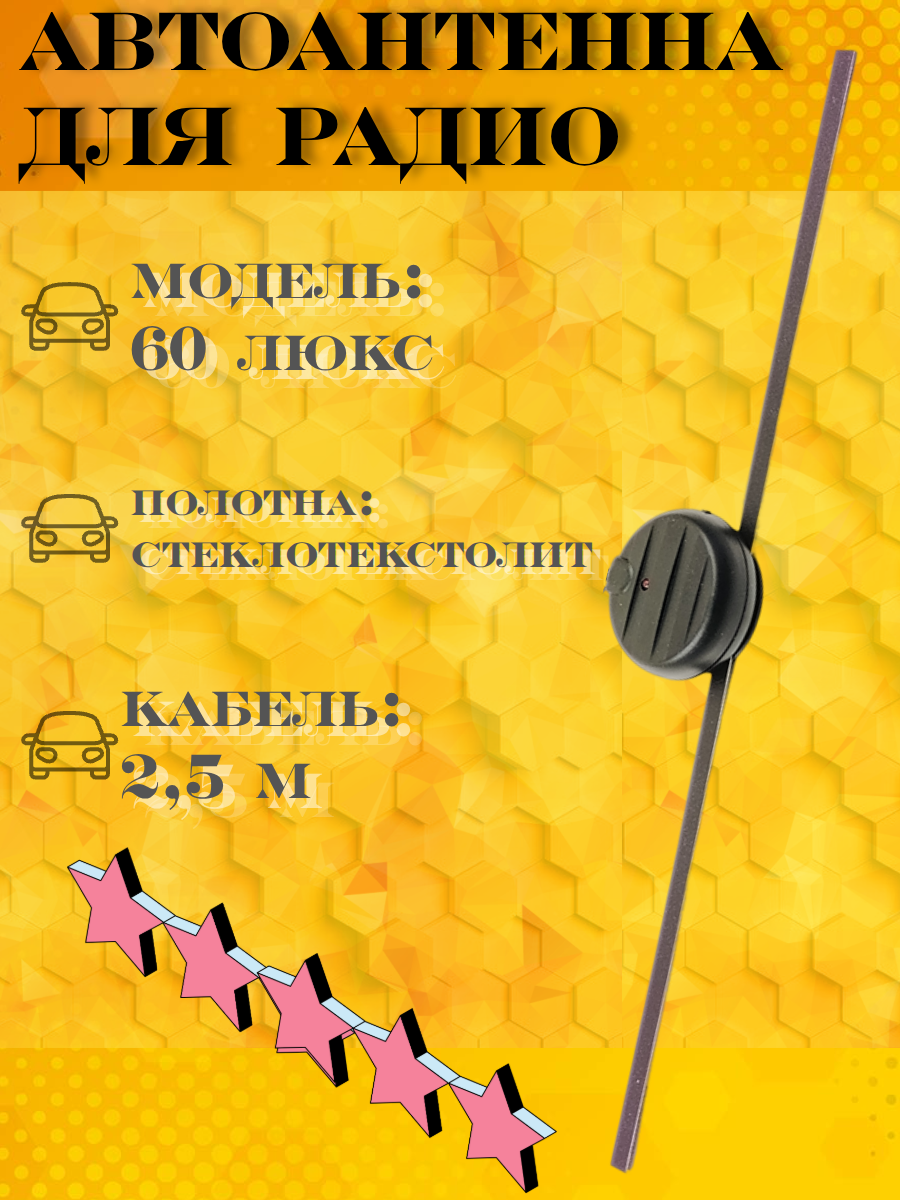 Внутрисалонная автомобильная антенна для радио Триада-60 люкс