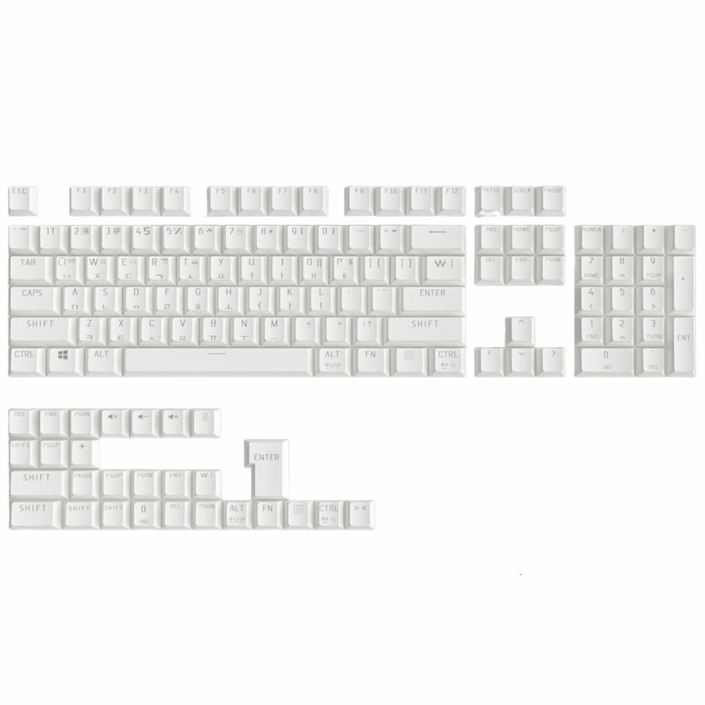 ABS Кейкапы 104 Клавиши OEM Профиль, Белый