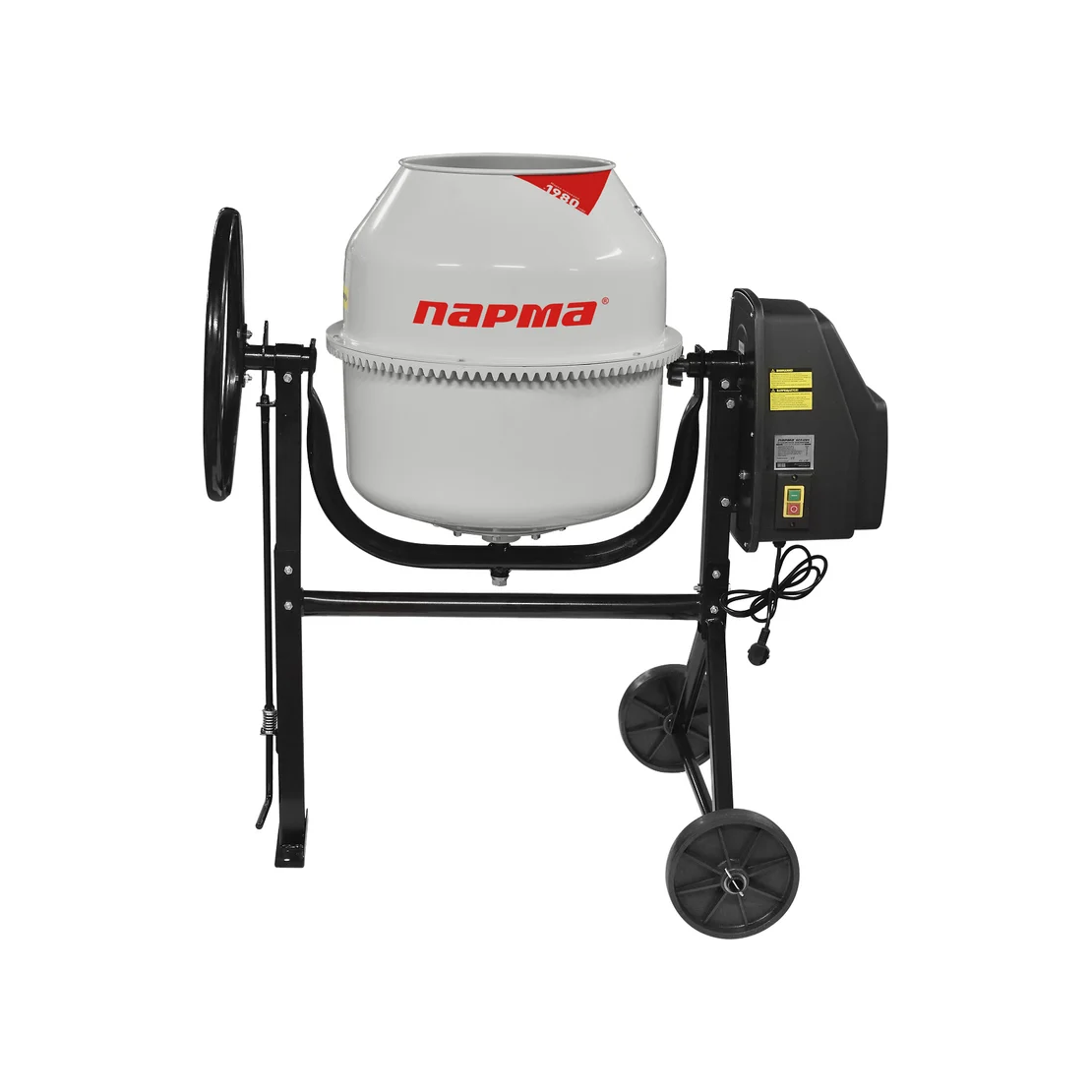 Бетономешалка парма БСЛ-120Ч 02.001.00034, электрическая, 500 Вт, 120 л, 27 об/мин, серый/черный