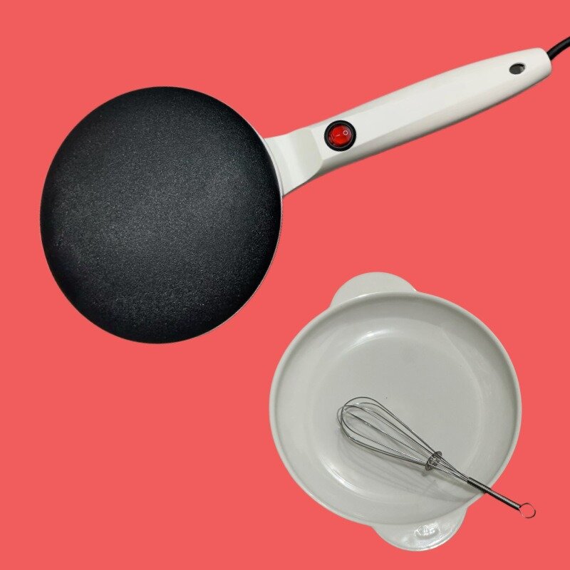 Многофункциональная тонкая блинница WPK, маленькая домашняя блинница с пружинным механизмом, односторонняя нагревательная блинница, антипригарная электрическая блинница