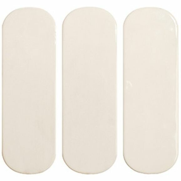 Керамическая плитка DNA Tiles (ДНА Тайлс) Calema Oval White Gloss 5.2x16 см, 136310