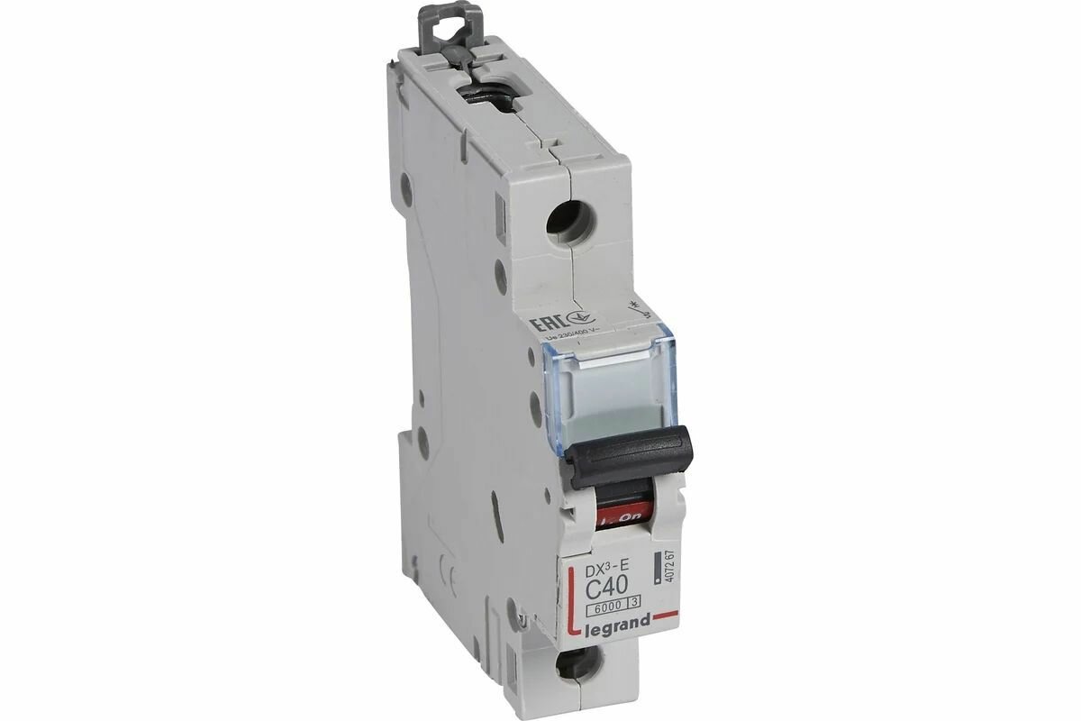 Автоматический выключатель Legrand DX3-E C40 1П 6000/6kA 407267