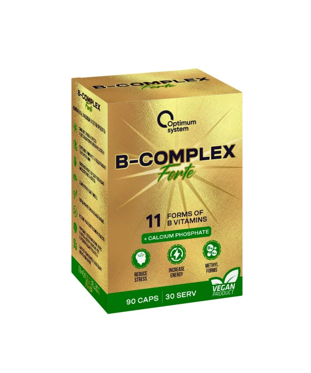 Optimum System Gold Series B-Complex Forte, Б-комплекс форте 90 капсул