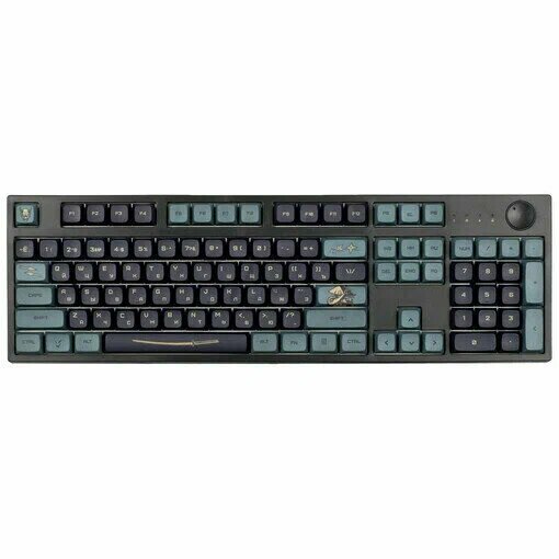 Клавиатура проводная+беспроводная ARDOR GAMING Katana [AG-ZD-104GT-HS-B] [механическая Gateron Mint,