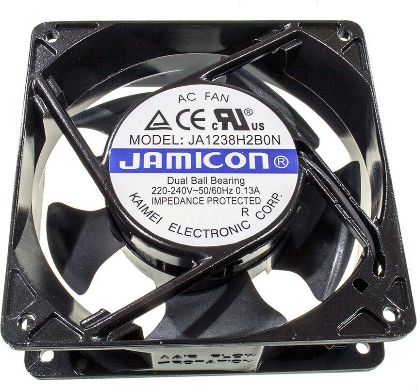 Вентилятор Jamicon JA1238H2B0N-T 220В 120х38мм клемма