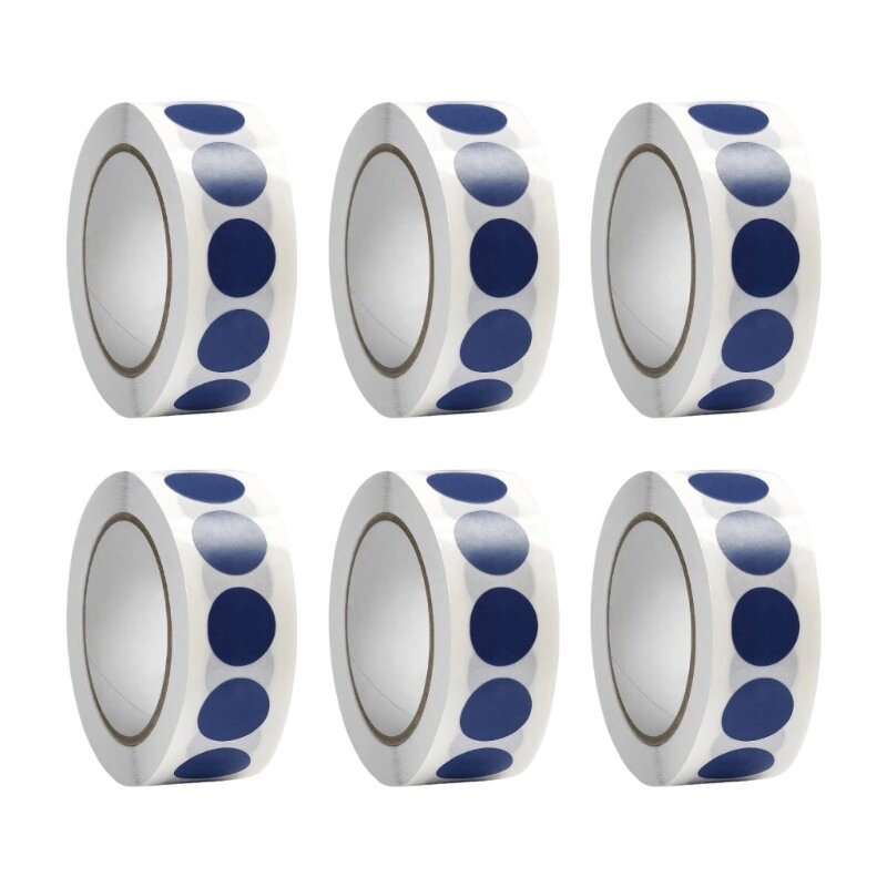 6 Rolls Colour Coding Label Red Dot Sticker Round Sticker Circular Sticker For Crafting Office School Use