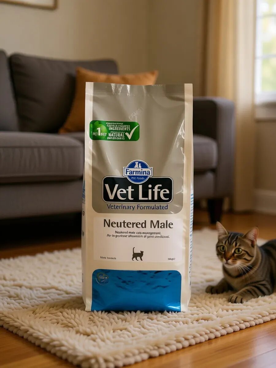 VET LIFE NEUTERED MALE для котов (после кастрации), 10 кг