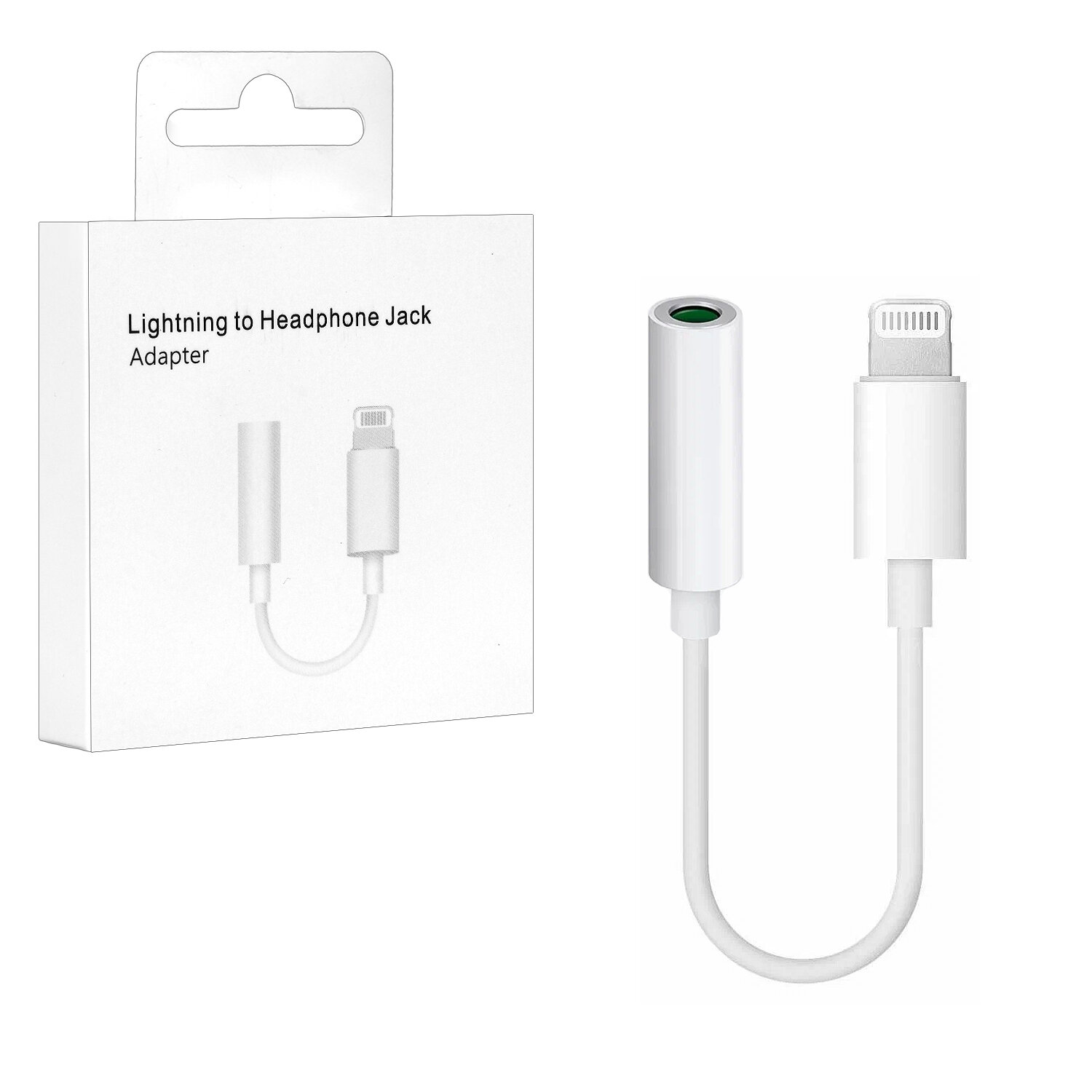 Переходник iPh на 3.5mm Jack 1:1 (работают без Bluetooth) L01 (1040шт/кор)