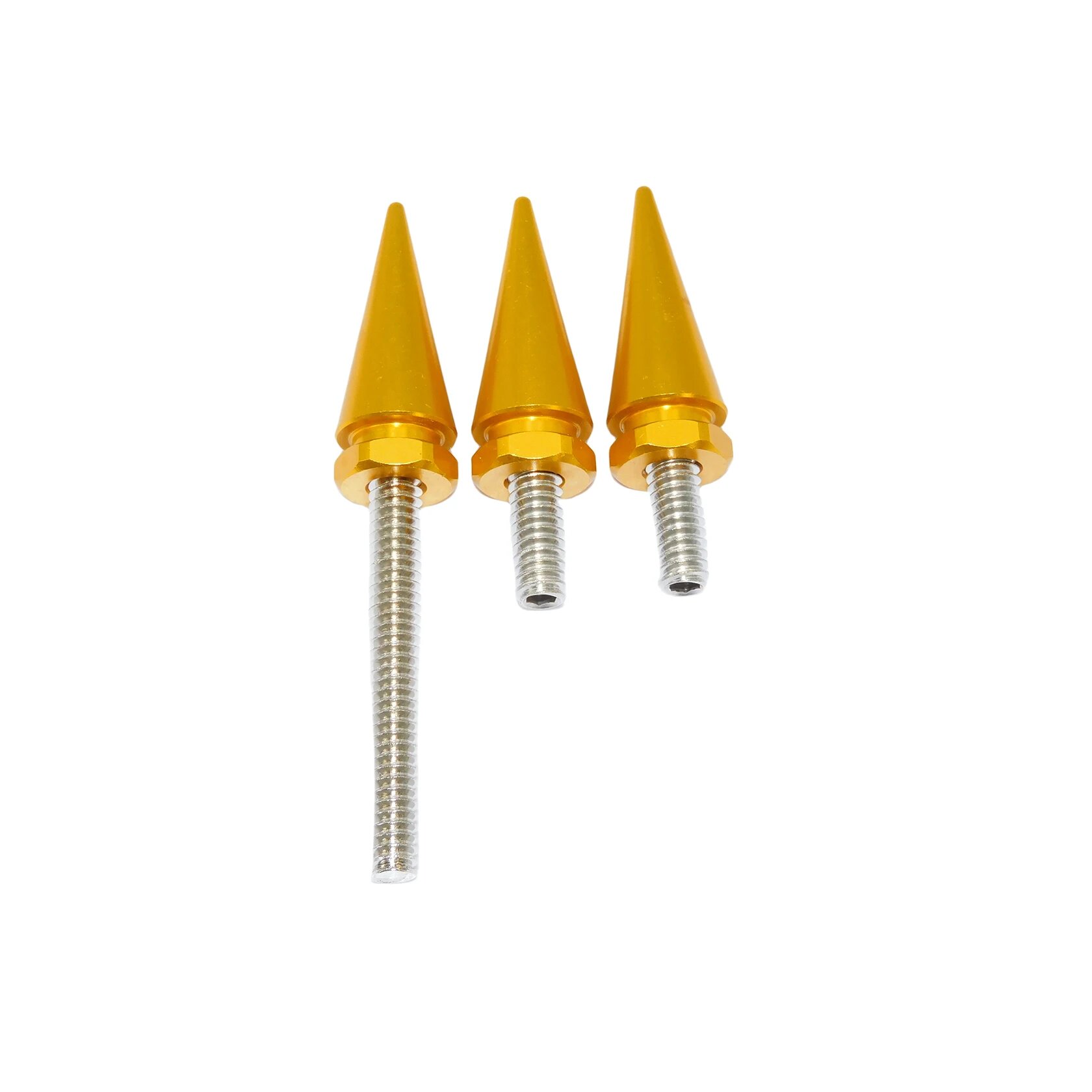 3 винта для крепления ветрового стекла мотоцикла, Желтый, Nut Bolt Screws