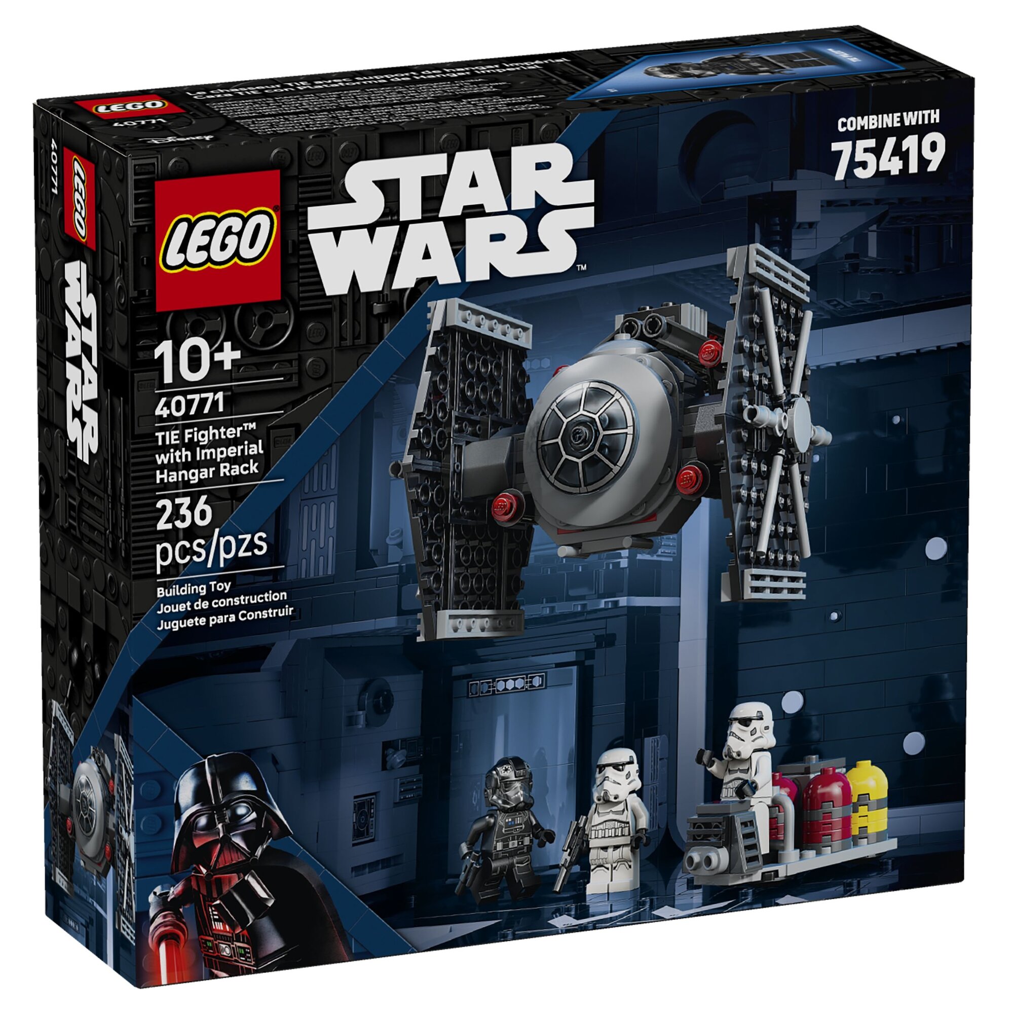 Конструктор LEGO 40771 Star Wars Истребитель TIE со стойкой Имперского ангара Промо набор