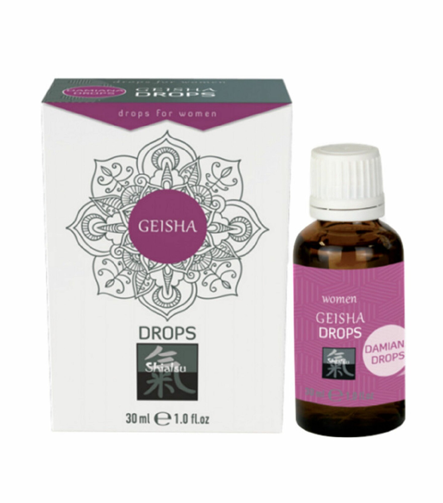 БАД Shiatsu Geisha, капли, для женщин, повышение либидо, повышение сексуального влечения, 30мл