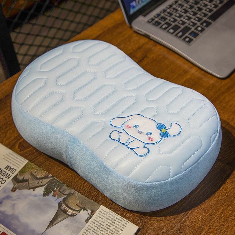 Подушка для сна из пены с эффектом памяти, латексная подушка из ледяного шелка для сна на боку, милая маленькая подушка, портативное средство для сна, офисная подушка.