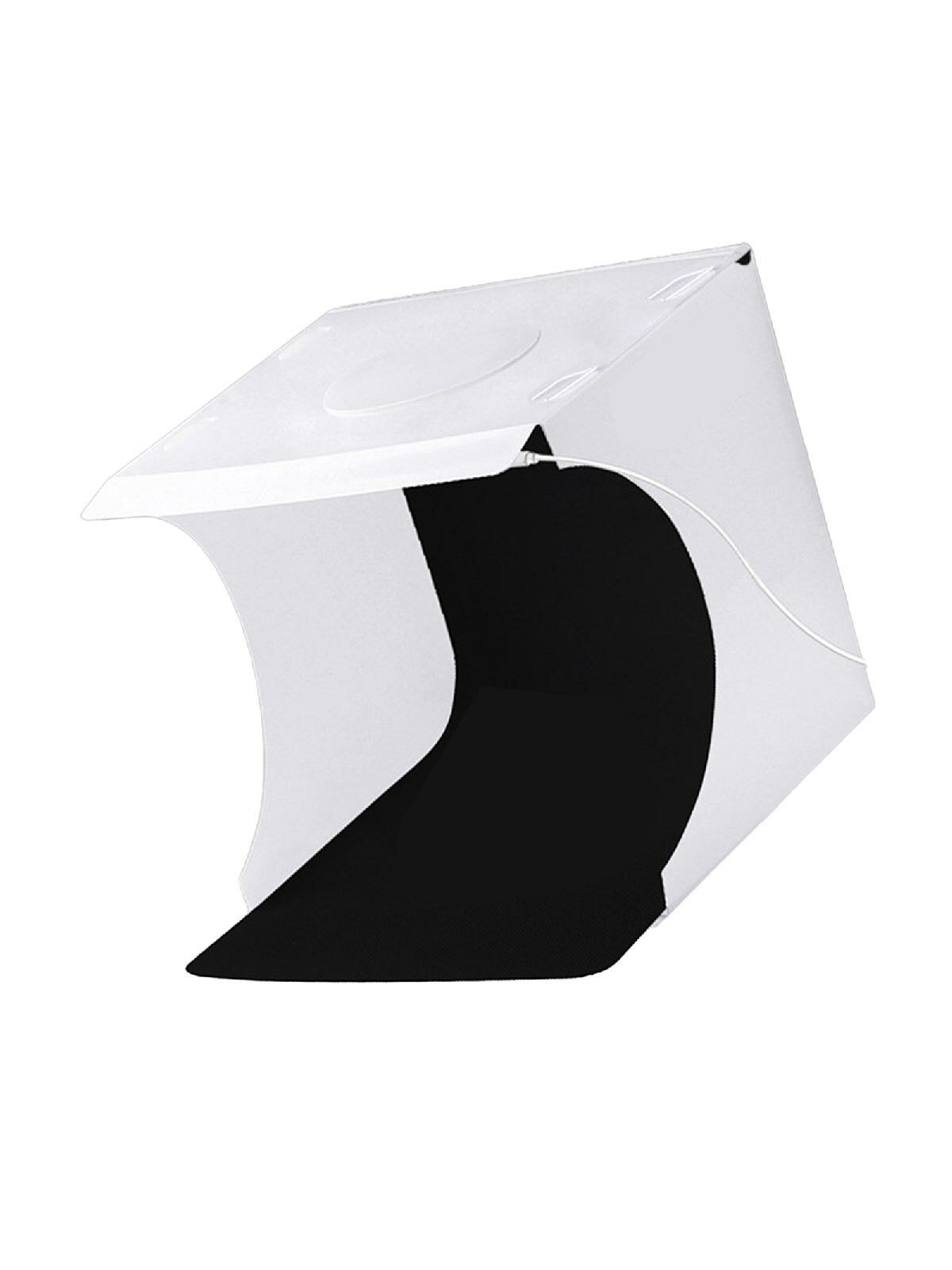 Портативный складной светодиодный мини-световой короб для фотосъемки (кабель для передачи данных и 6-цветная фоновая ткань)