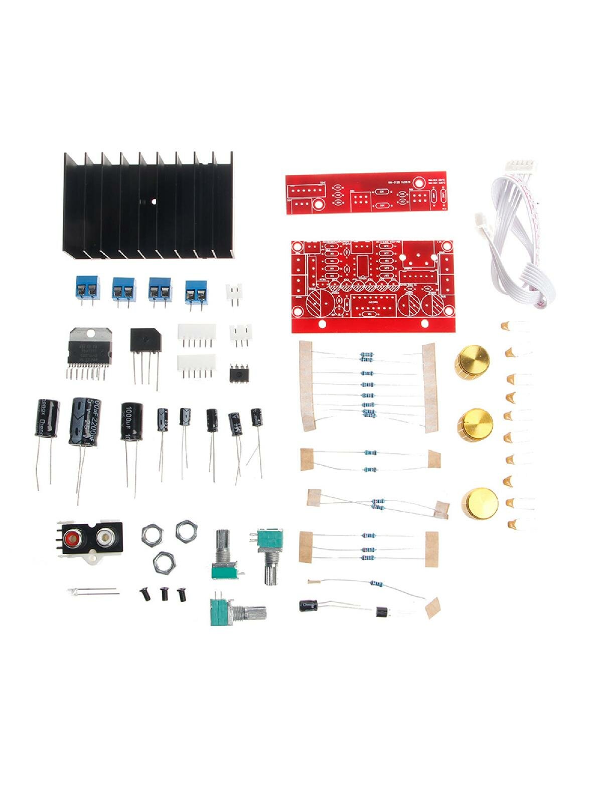 2.1 Плата усилителя мощности 3-канальный готовый сабвуфер плата усилителя мощности звука TDA7377 (запчасти)