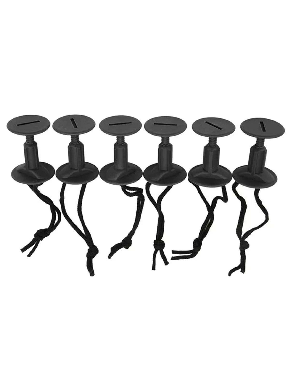 6 аксессуаров для веревки для серфинга, штекер для веревки для ног, штекер для ремня, черный