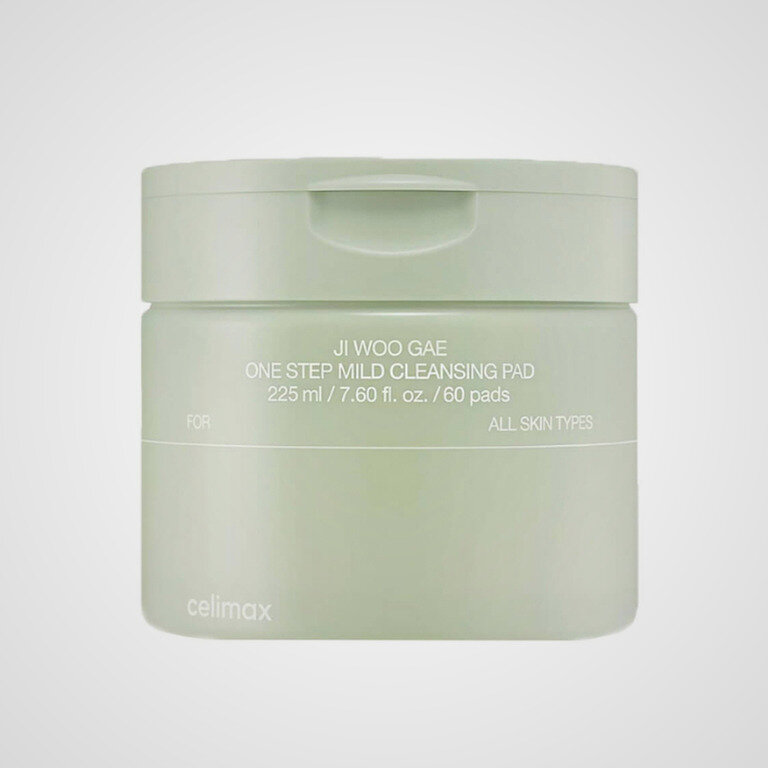 Пэды для очищения кожи и снятия макияжа 60 шт CELIMAX Ji Woo Gae One Step Mild Cleansing Pad Салфетки 60 шт