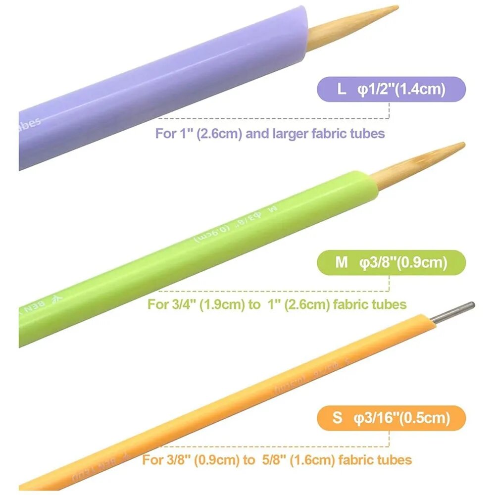 3 шт./набор инструментов для выворачивания трубок из ткани, шитье