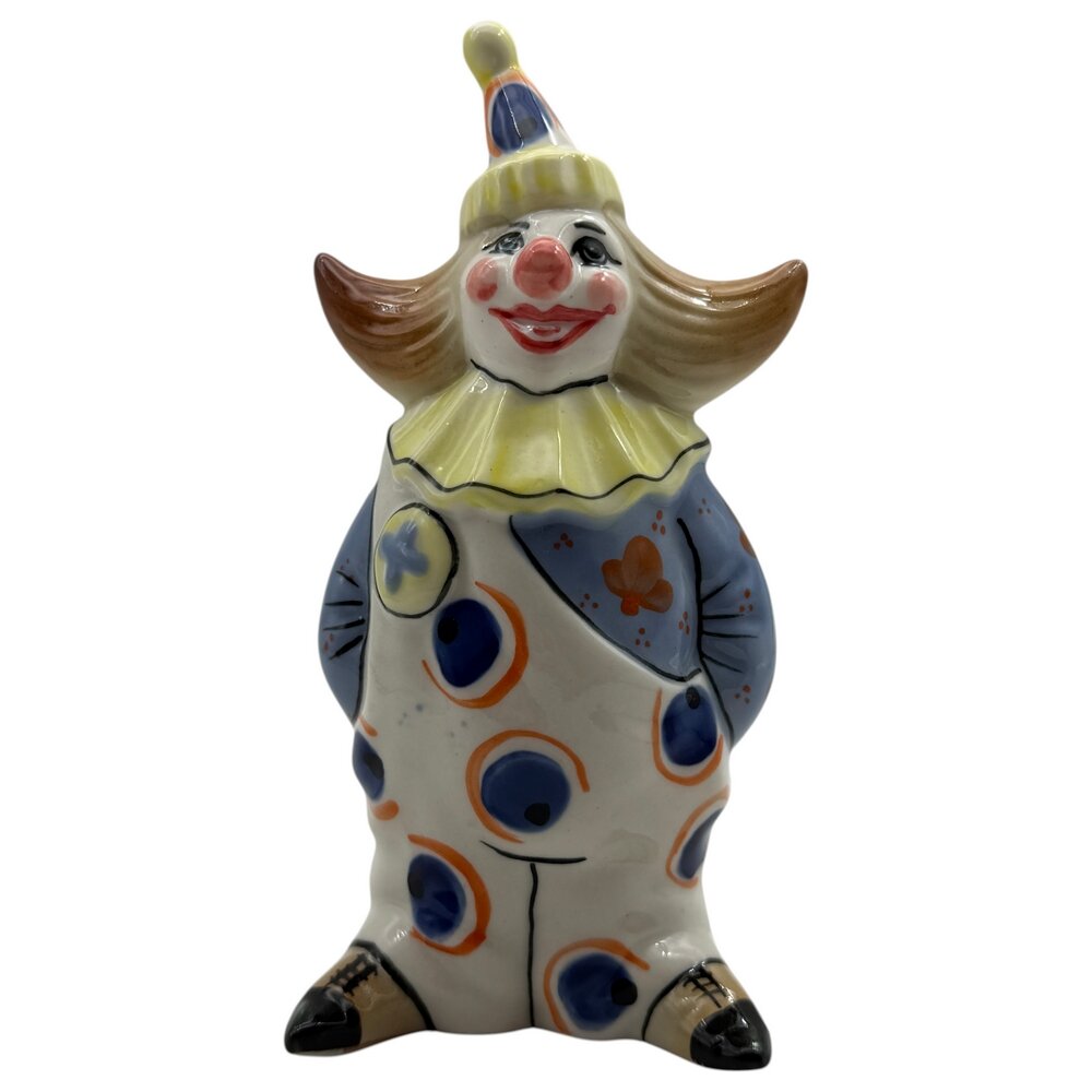 Фарфоровая статуэтка "Клоун", 15.5 см, 2022-2024 гг, Вербилки, Россия