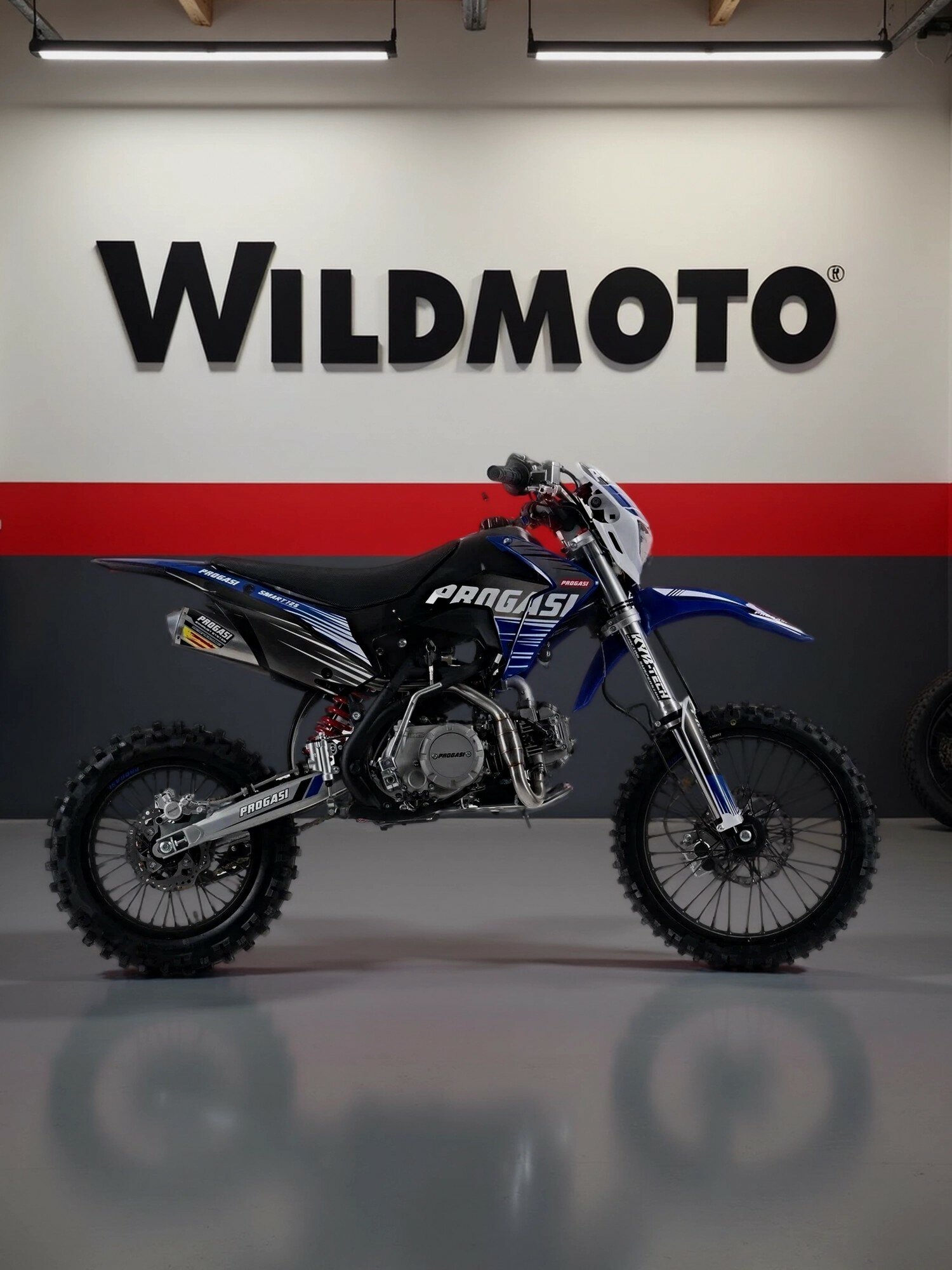 Питбайк "Progasi" SMART 5, 125 cc, автоматическая КПП, гидравлическая система тормозов синий