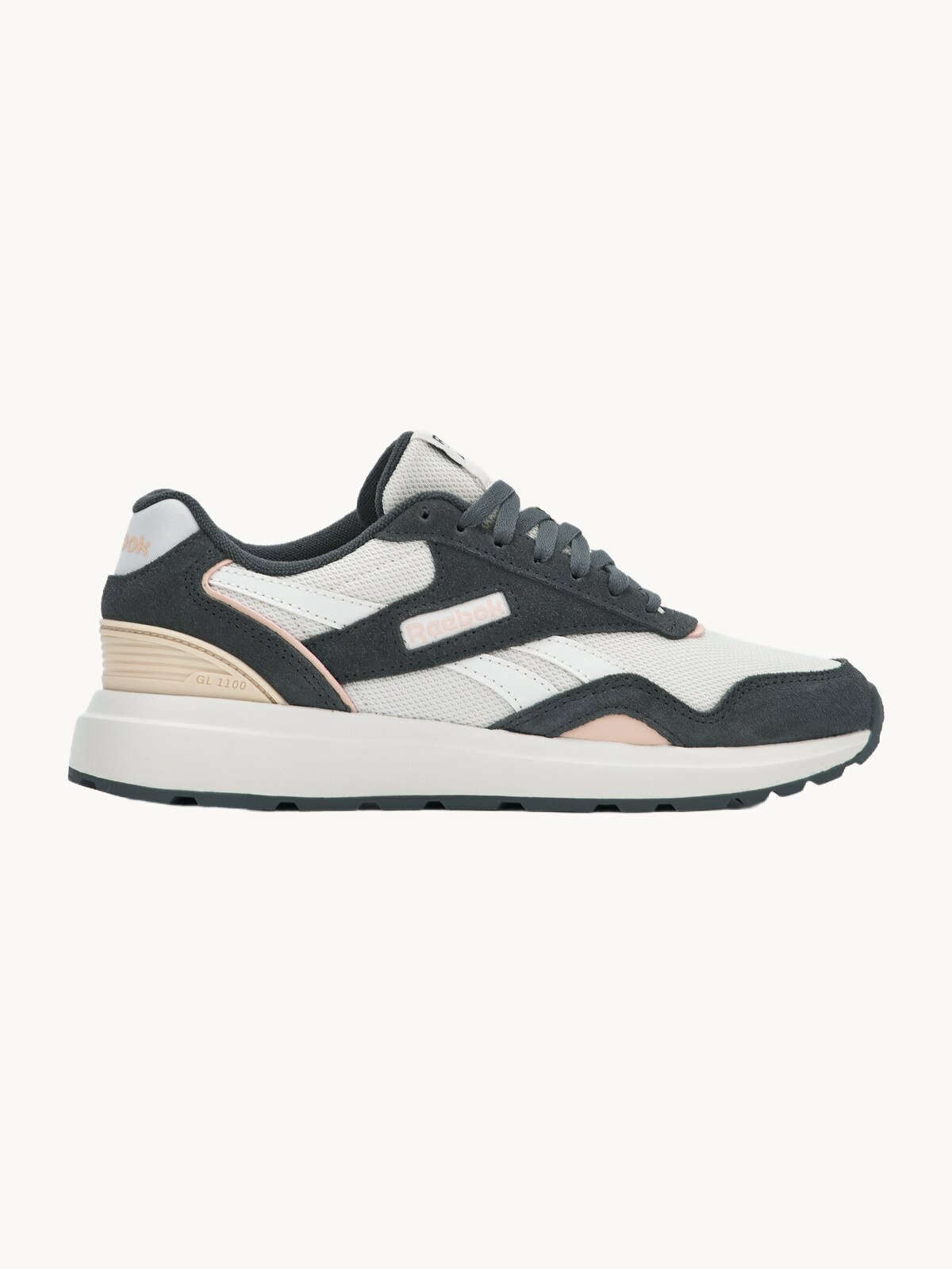 Сникеры-жен.REEBOK GL1100, Цвет: Серый/БежевыйРозовый, Размер: 6