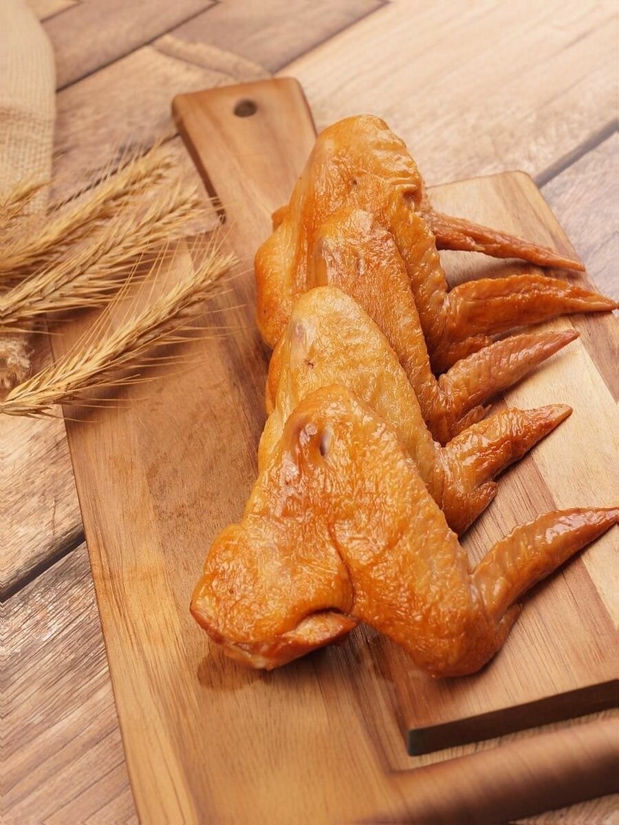 Крылья куриные горячего копчения 500 гр, Кубань, Ферма Евгения Рошаля