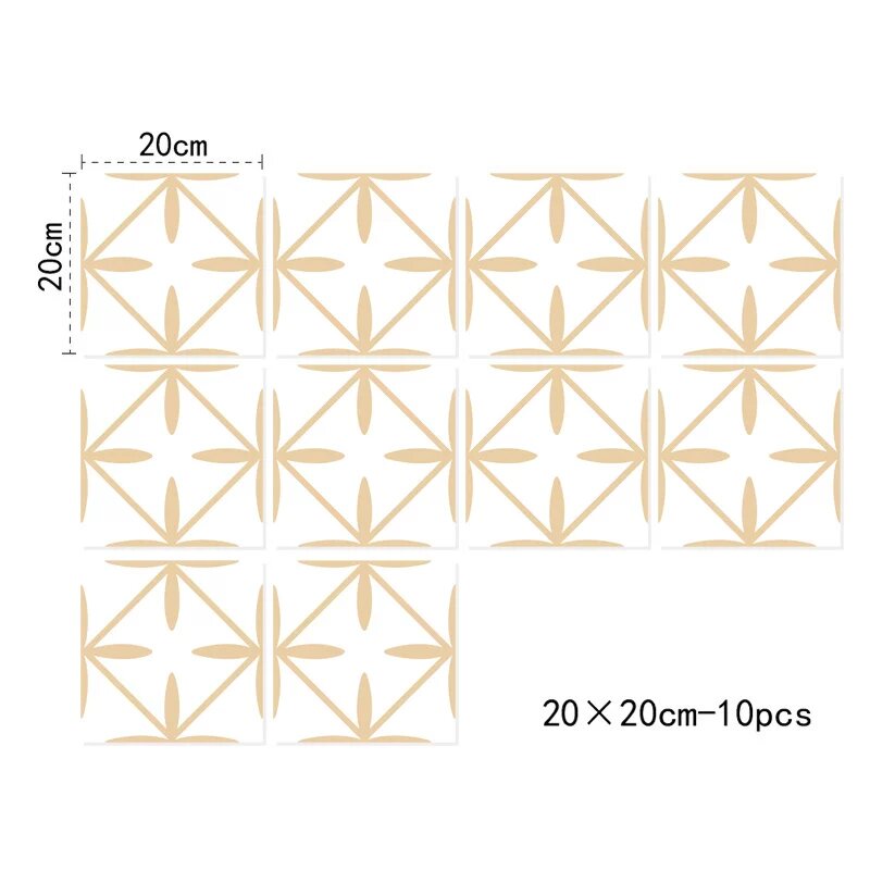 Spring Is Late | French Retro Kitchen Tile Stickers Self-Adhesive Waterproof Bathroom Wall Cover-Up Hole Patching