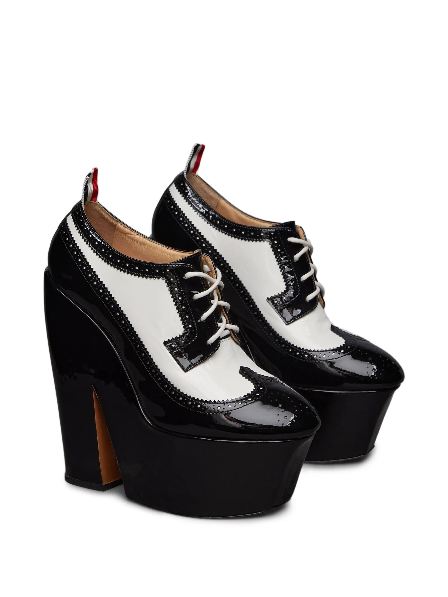 Туфли THOM BROWNE Brogue platform heeled pumps, размер 37 — фото 1