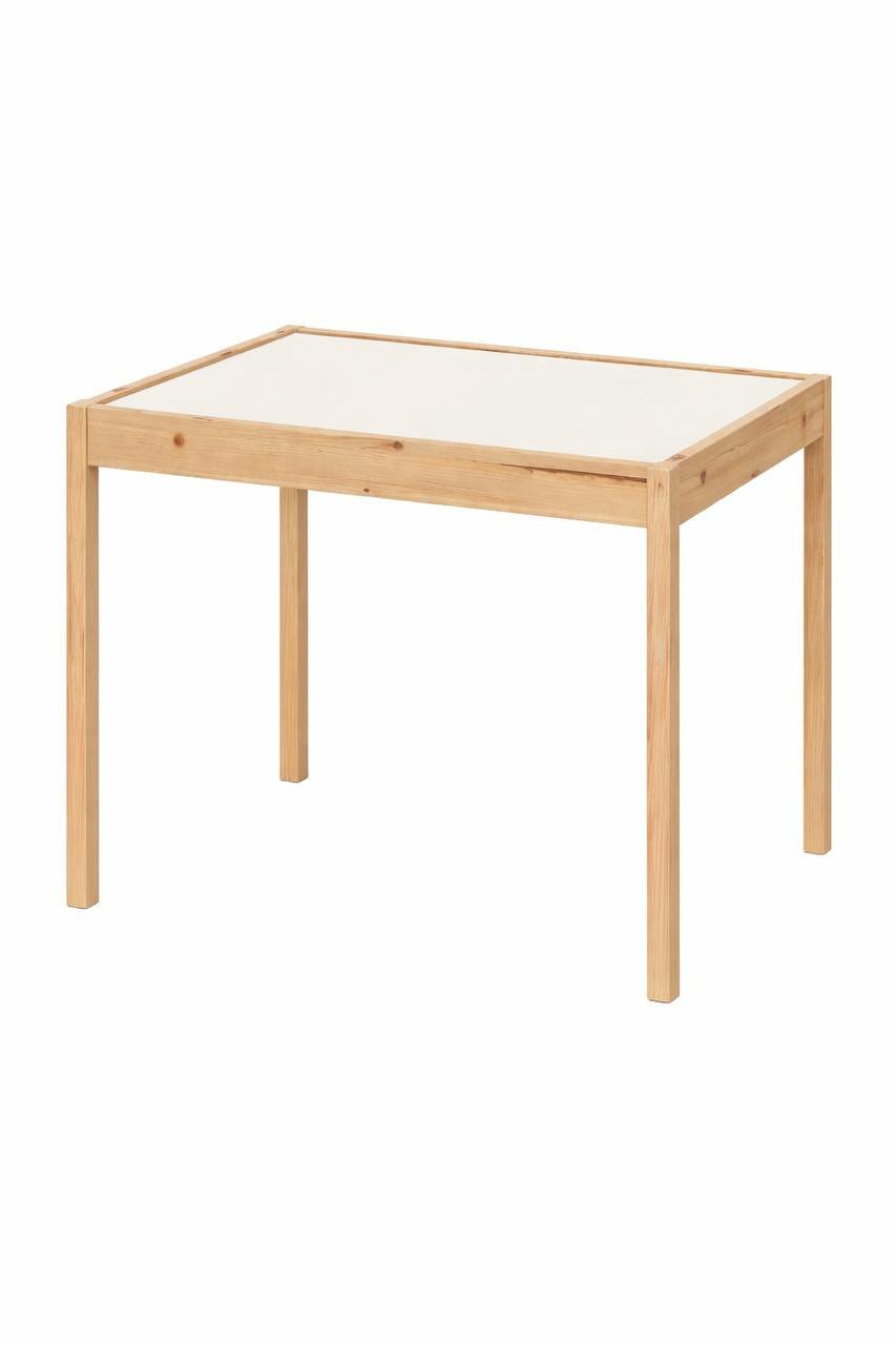 Стол корпи детский 64х49х46 см, без отделки/белый деревянный