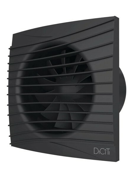Вентилятор накладной вытяжной ERA DiCiTi Silent 5C, matt black 10 Вт, бесшумный, 125 мм