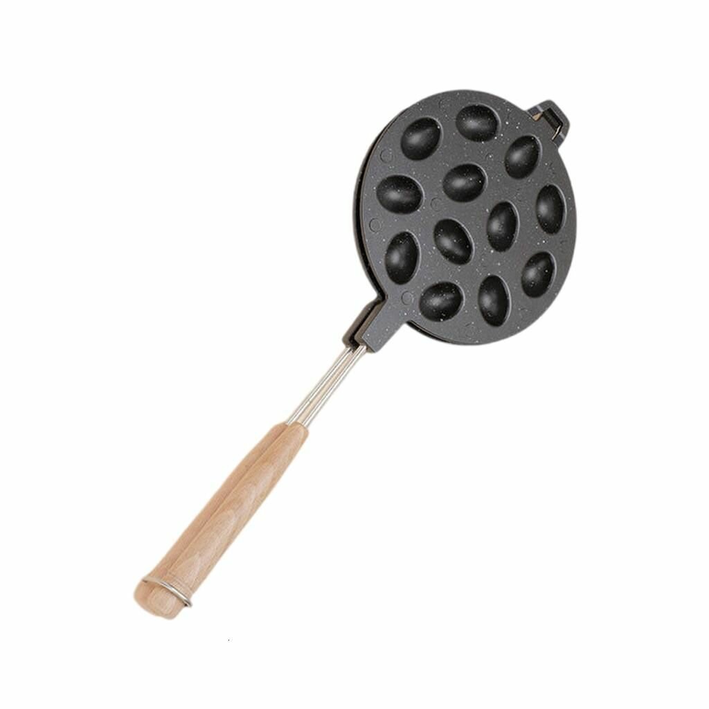 Сковорода-вафельница с антипригарным покрытием, Черный