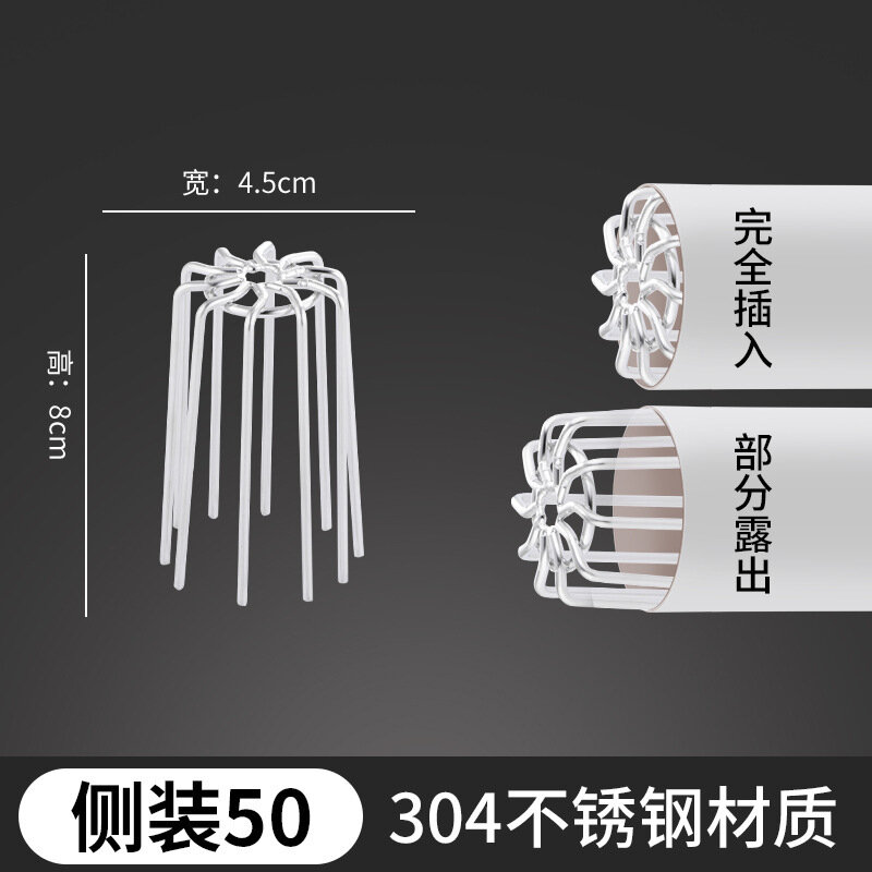 Защитная сетка из нержавеющей стали 304 для дренажных труб, фильтрующая сетка для канализации, круглый противозасорный трап для крыши, защищающий от крыс и змей.