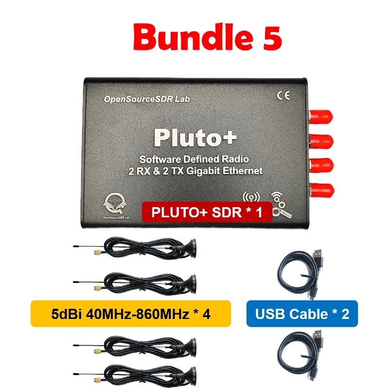 Knotolus OpenSourceSDR Lab PLUTO+ SDR AD9363 2T2R Радио 70МГц-6ГГц