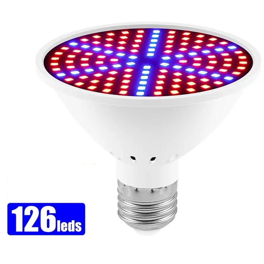 Муунн светодиодная лампа для растений 126 светодиодов E27 126leds