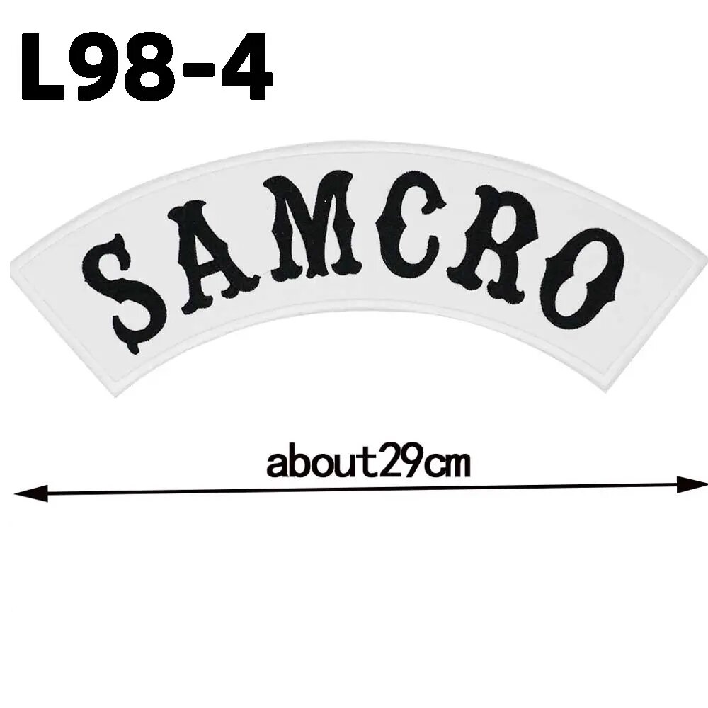 Нашивка Sons of Anarchy Черный, L98-4 iron on